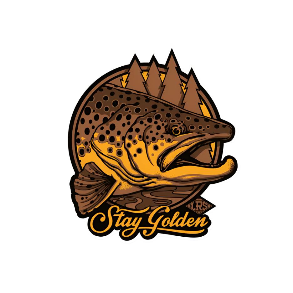 LRS Stay Golden Sticker – Out Fly Fishing